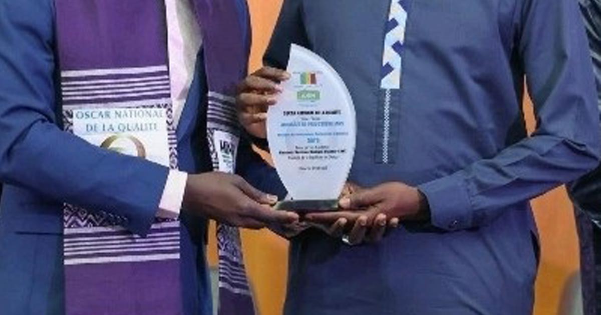 AGTS Primee Oscar National de la Qualite au Senegal